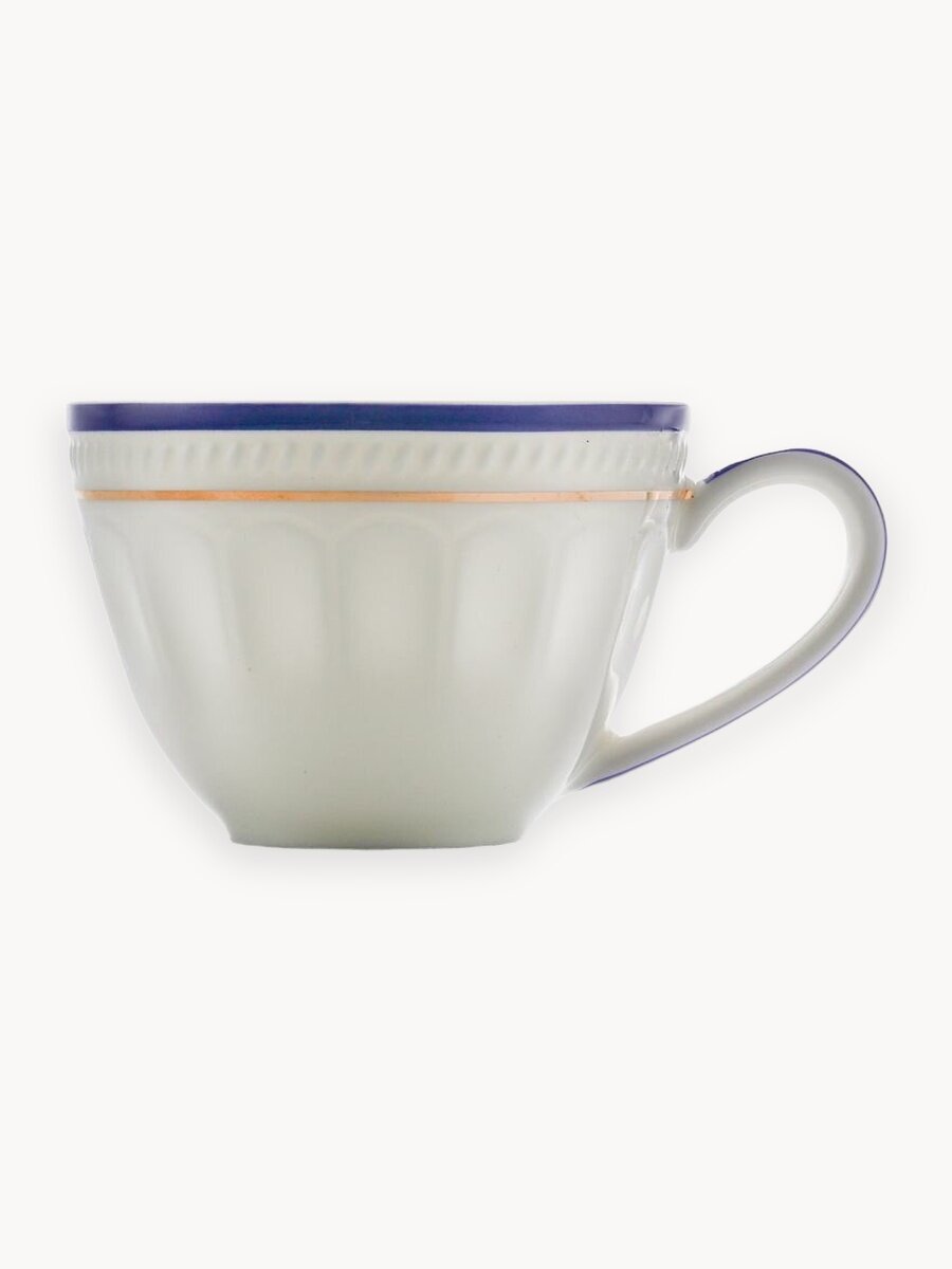 Чашка кофейная "Афина" (золотой мистраль), v-100 мл, 24-х каратное золото, костяной фарфор