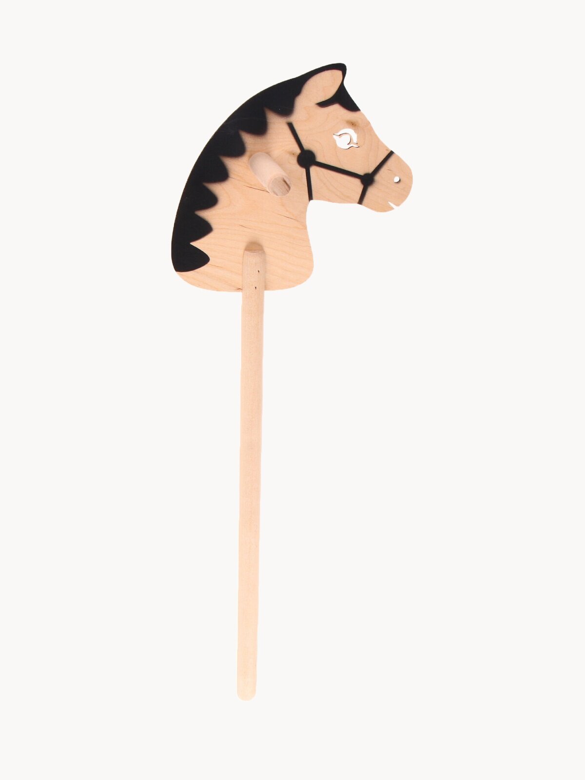 Игрушка "Лошадка на палке" Бакс, дерево, высота 65см, для развития моторики