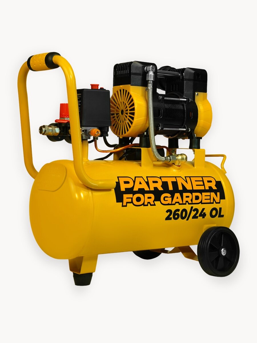 Компрессор воздушный безмасляный Partner 260/24( безмасляный , 24л, 260 л/мин )