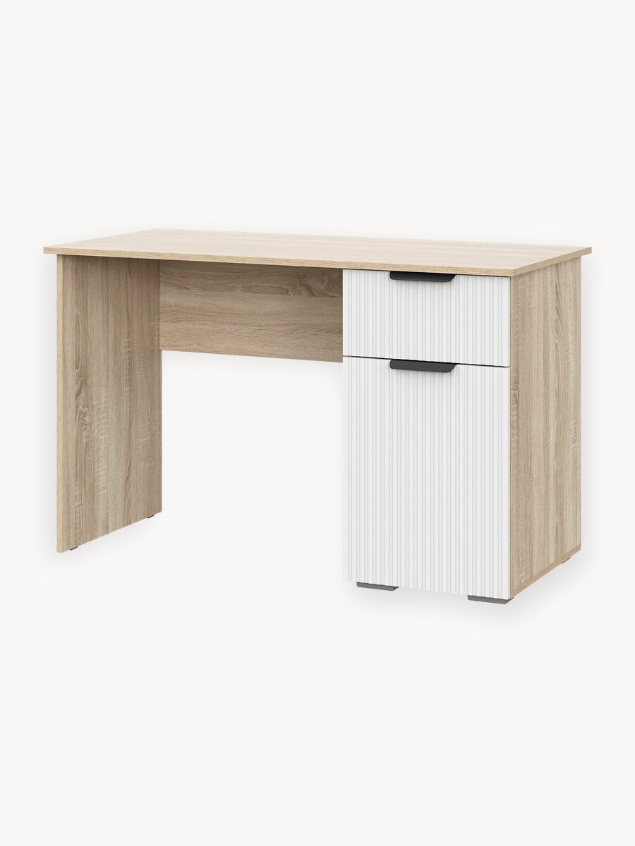 Стол письменный мс Норд СТП03-1200, дуб сонома/Норд Line софт пломбир (Интерьер-Центр)