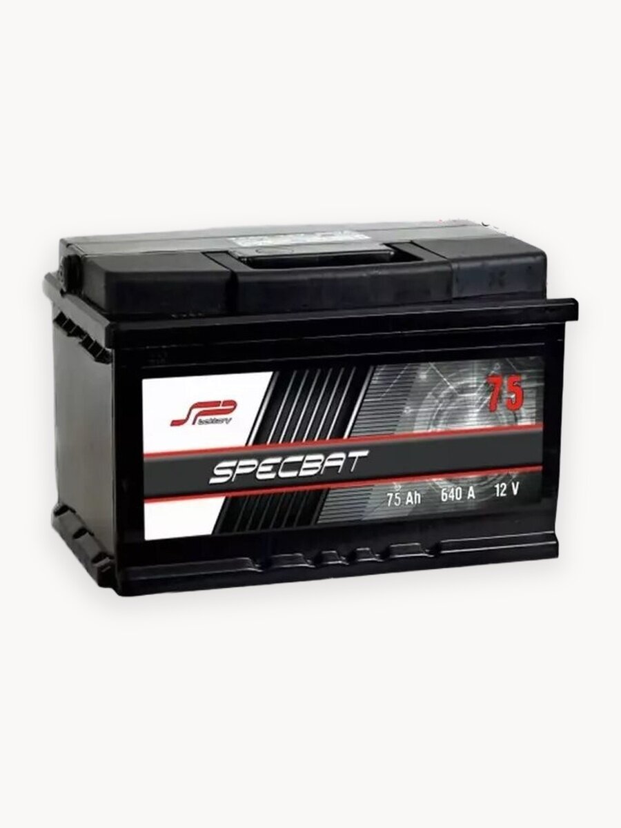 Аккумулятор автомобильный 75 Ач 640 А обратная полярность