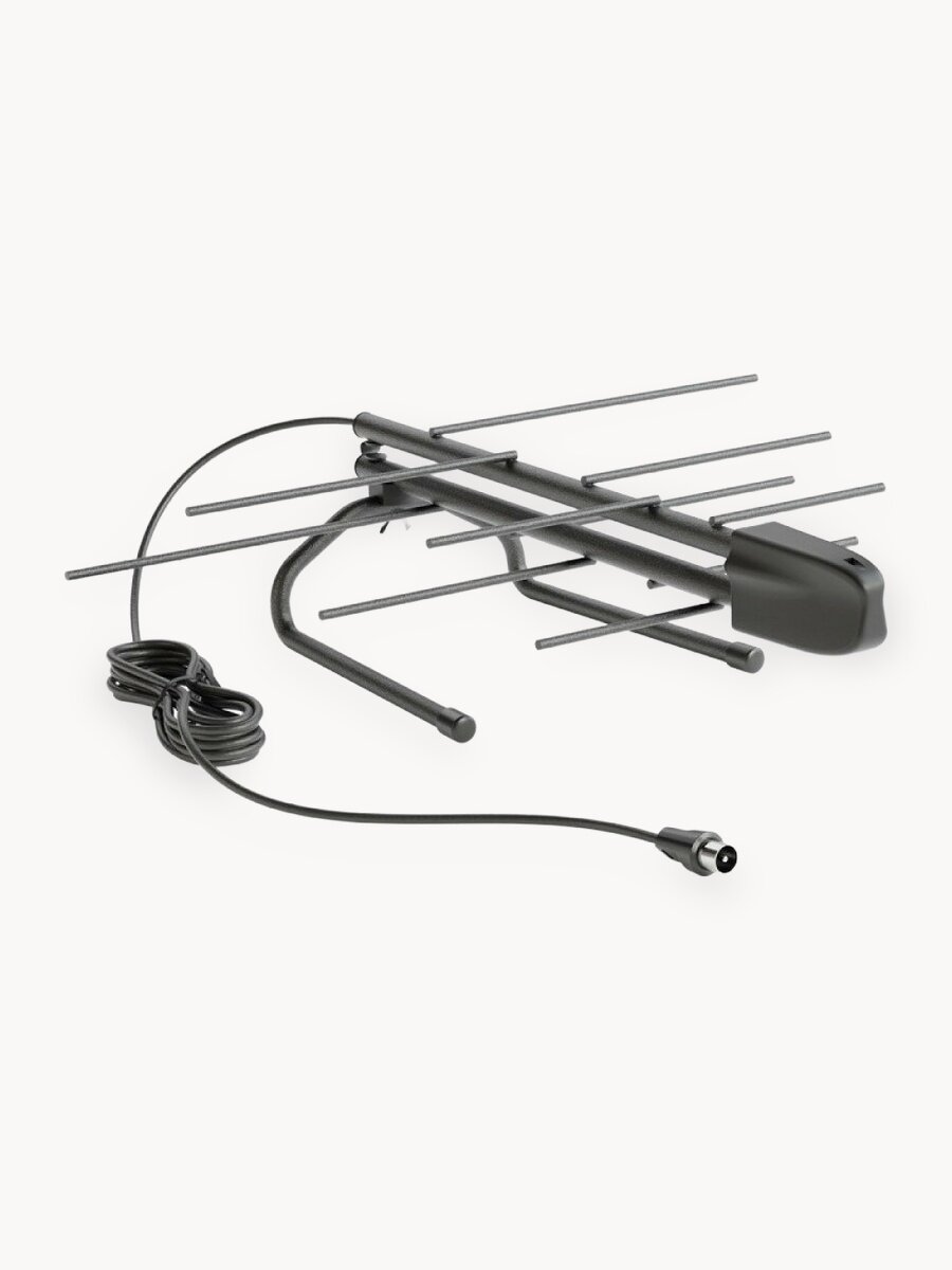 Антенна комнатная РЭМО BAS-5133-5V Меркурий 3.0 (активная, 5V, ДМВ, без б/п, 17 дБи, пакет)