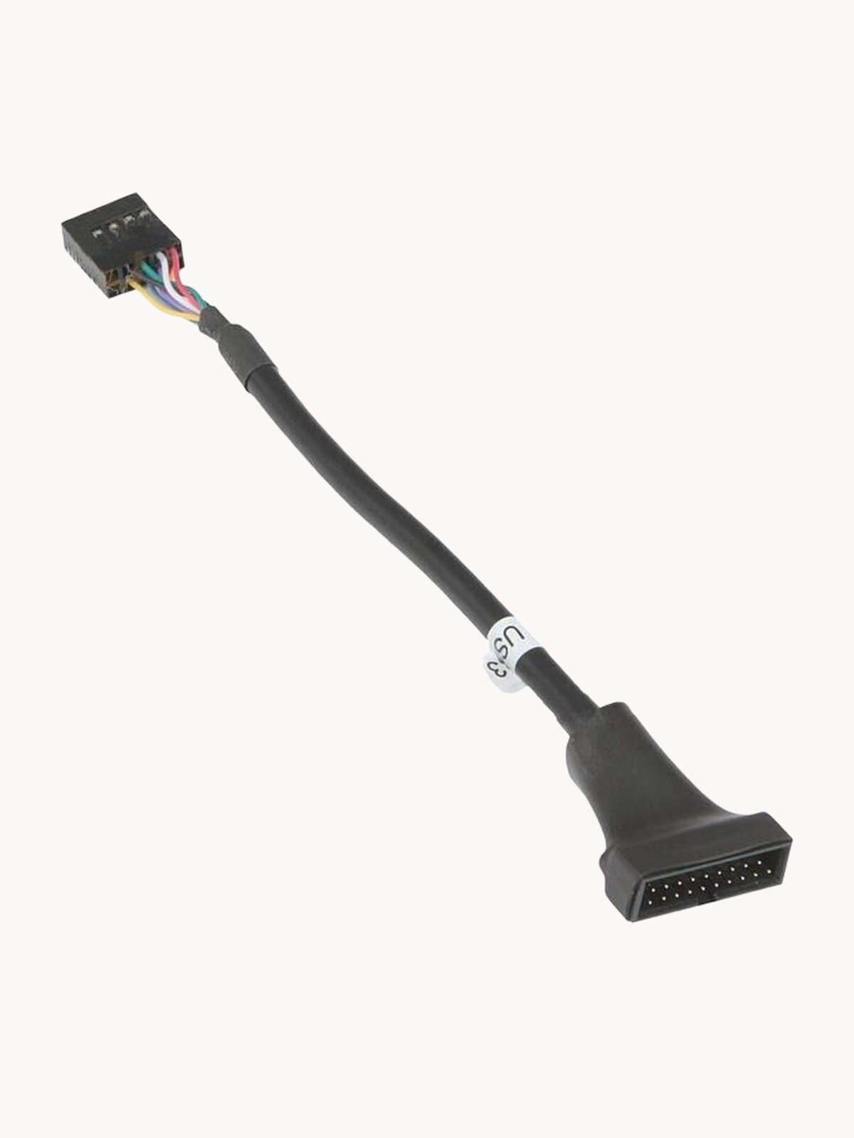 Переходник для материнской платы USB 2.0 10pin (9pin) female to USB 3.0 20pin (19pin) male 15см, модель: EPOW10pin20pin