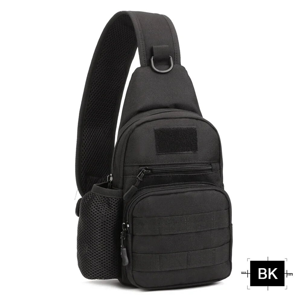SINAIRSOFT Тактическая сумка через плечо Нагрудная сумка для активного спорта Водонепроницаемая плечевая сумка Рыбалка Кемпинг Пешие прогулки Велосипедные дорожные сумки