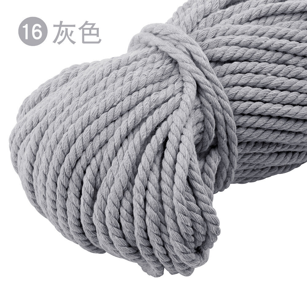 Веревка, 16# серая, толщина 5мм, 100м/кг