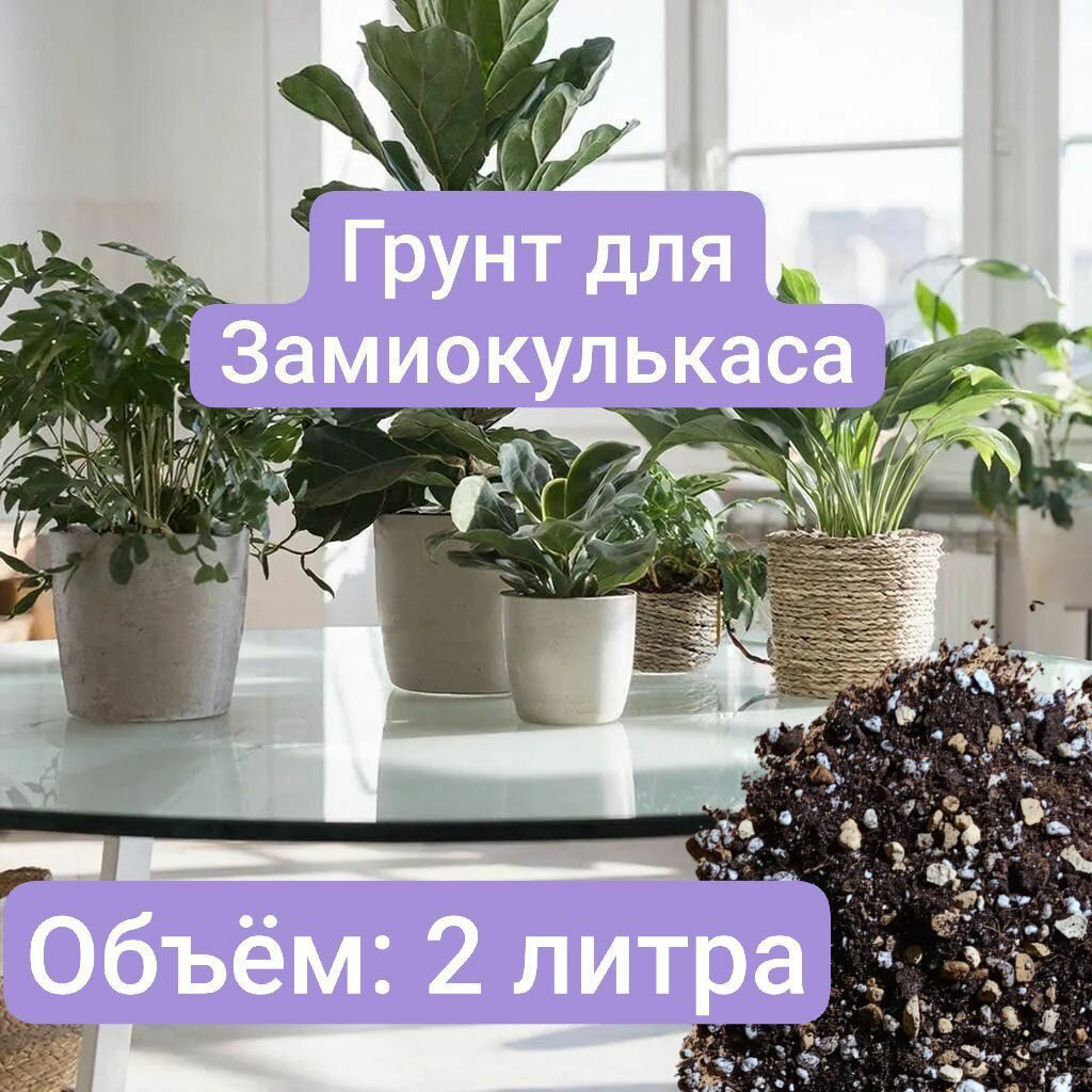 Авторский грунт для Замиокулькаса, 2 литра