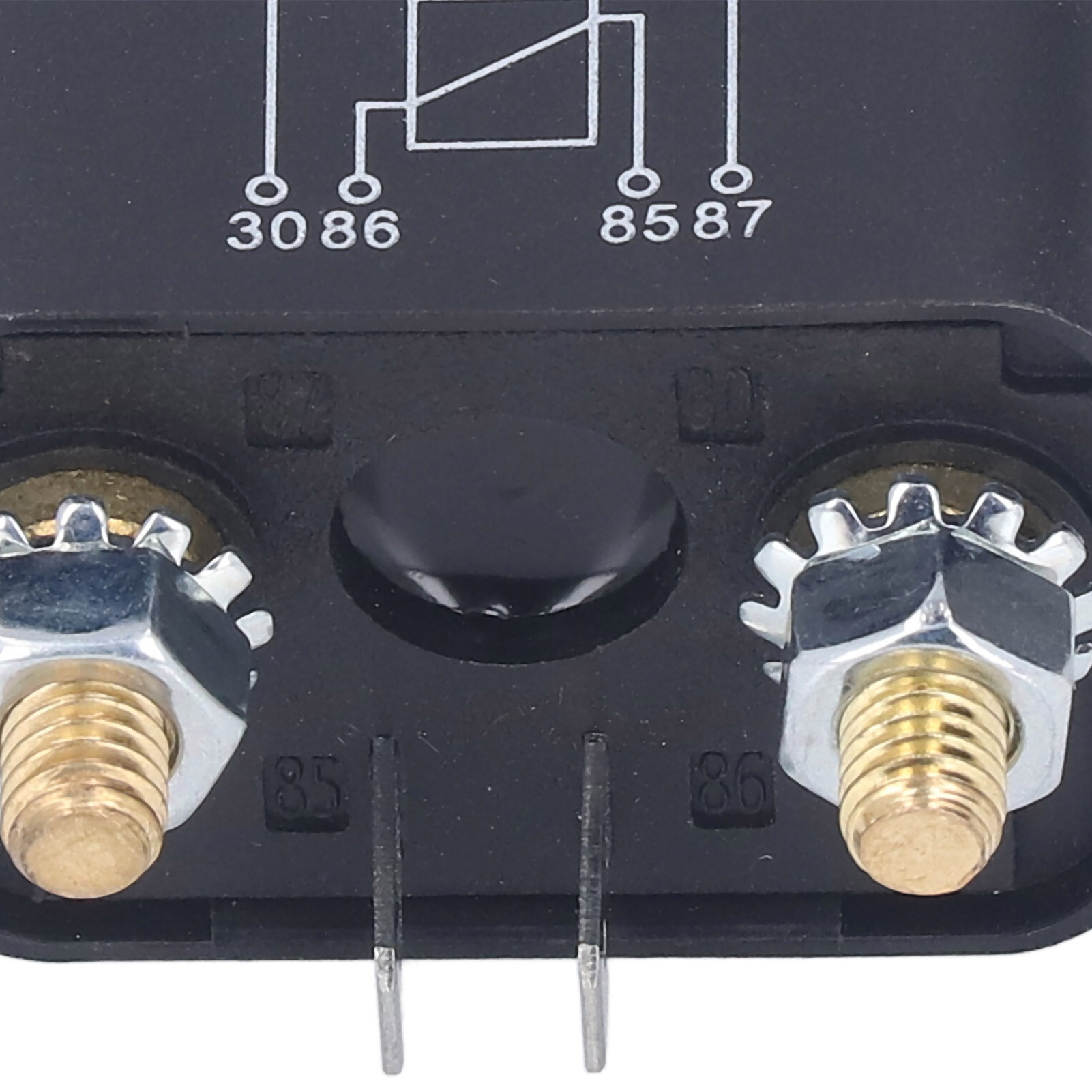 Реле стартера автомобиля 2,4 Вт 120 А 4-контактный нормально открытый контакт латунная катушка высокая пусковая мощность автомобильное реле 12 В