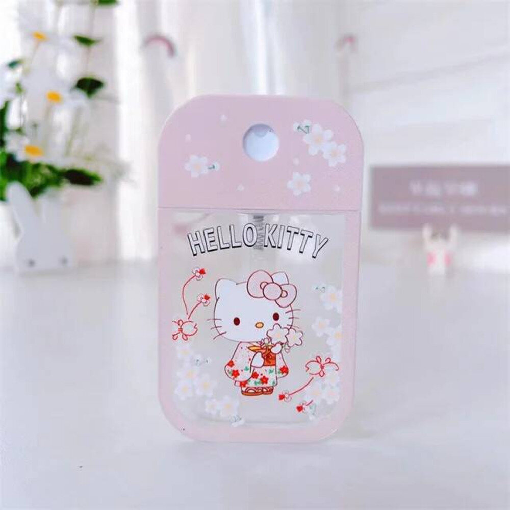 Флакон духов Hello Kitty Spray, портативный пресс для духов Kuromi Cinnamoroll, флакон лосьона Sanrio Cherry Blossom Melody Pochacco.