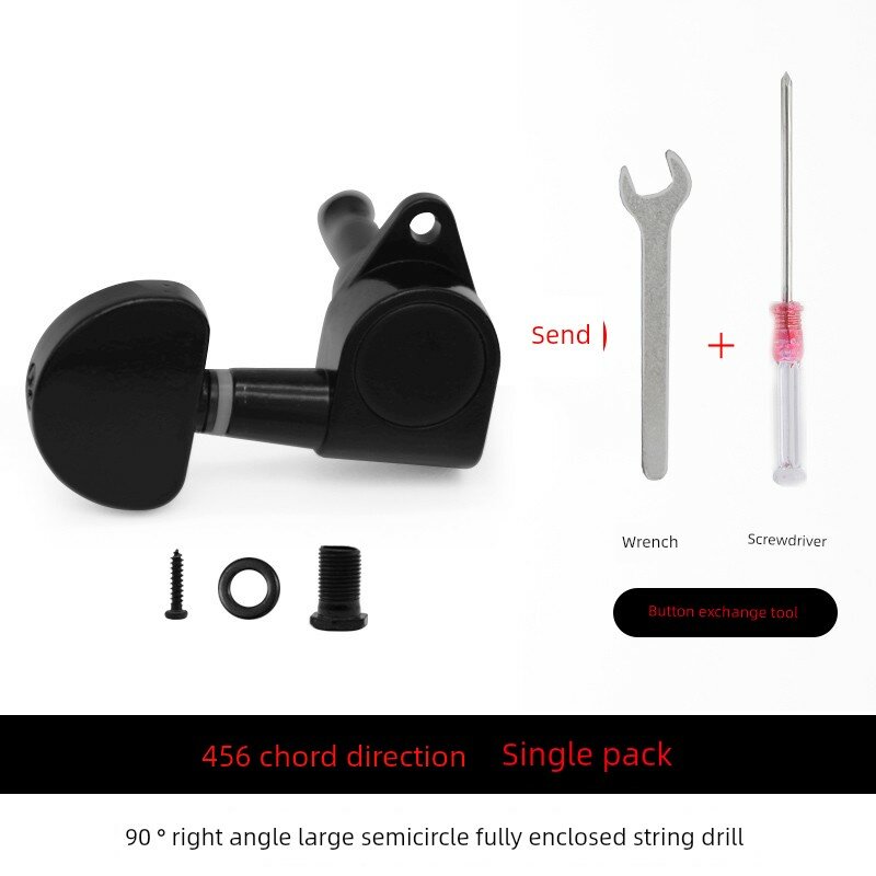 Гитарный тюнер Yamaha, 90-градусный гитарный тюнер, тюнер с полностью закрытой ручкой, универсальная металлическая