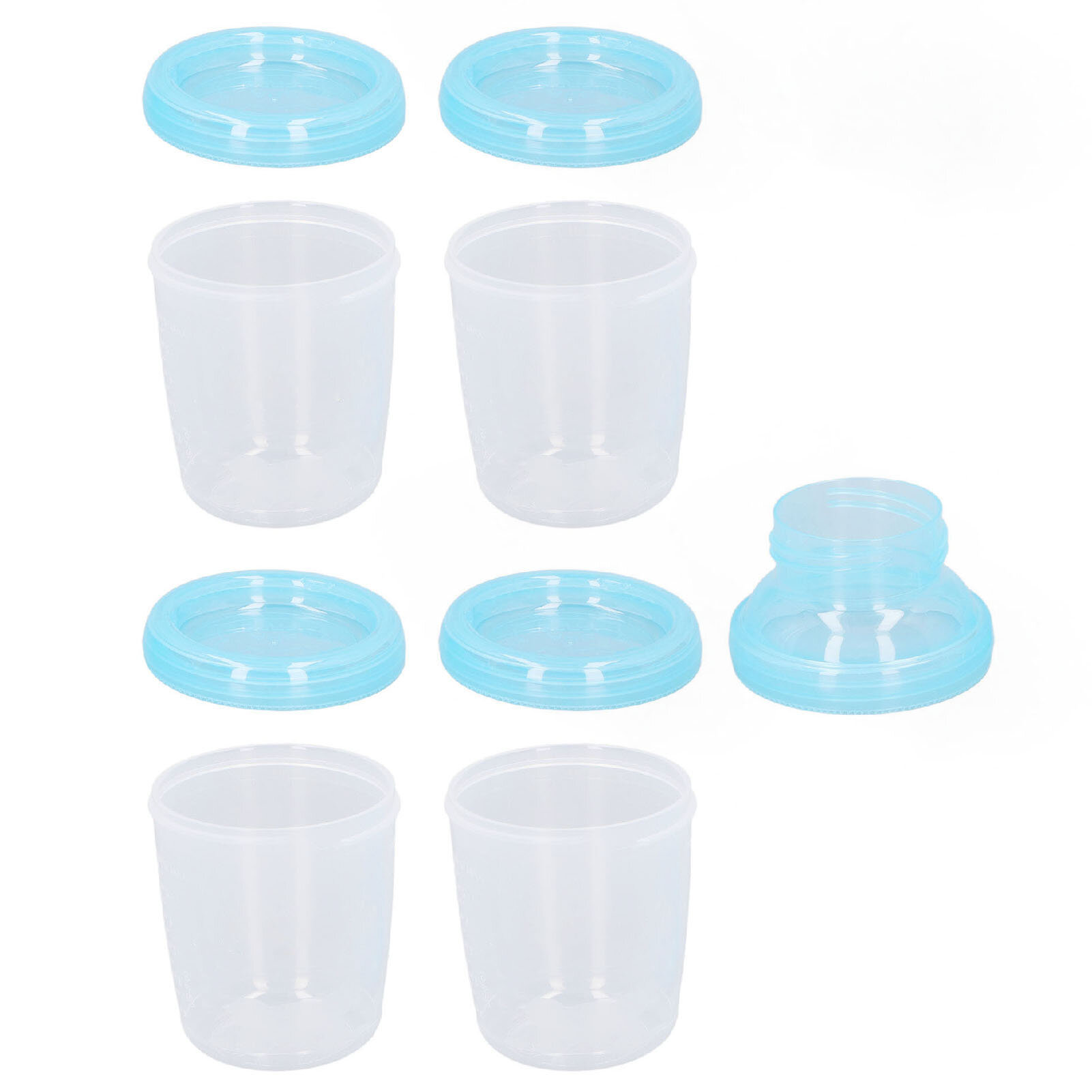 Чашки для хранения грудного молока, многоразовые, герметичные, портативные контейнеры для грудного молока с крышкой для домашних путешествий, 180 мл, 4 шт.