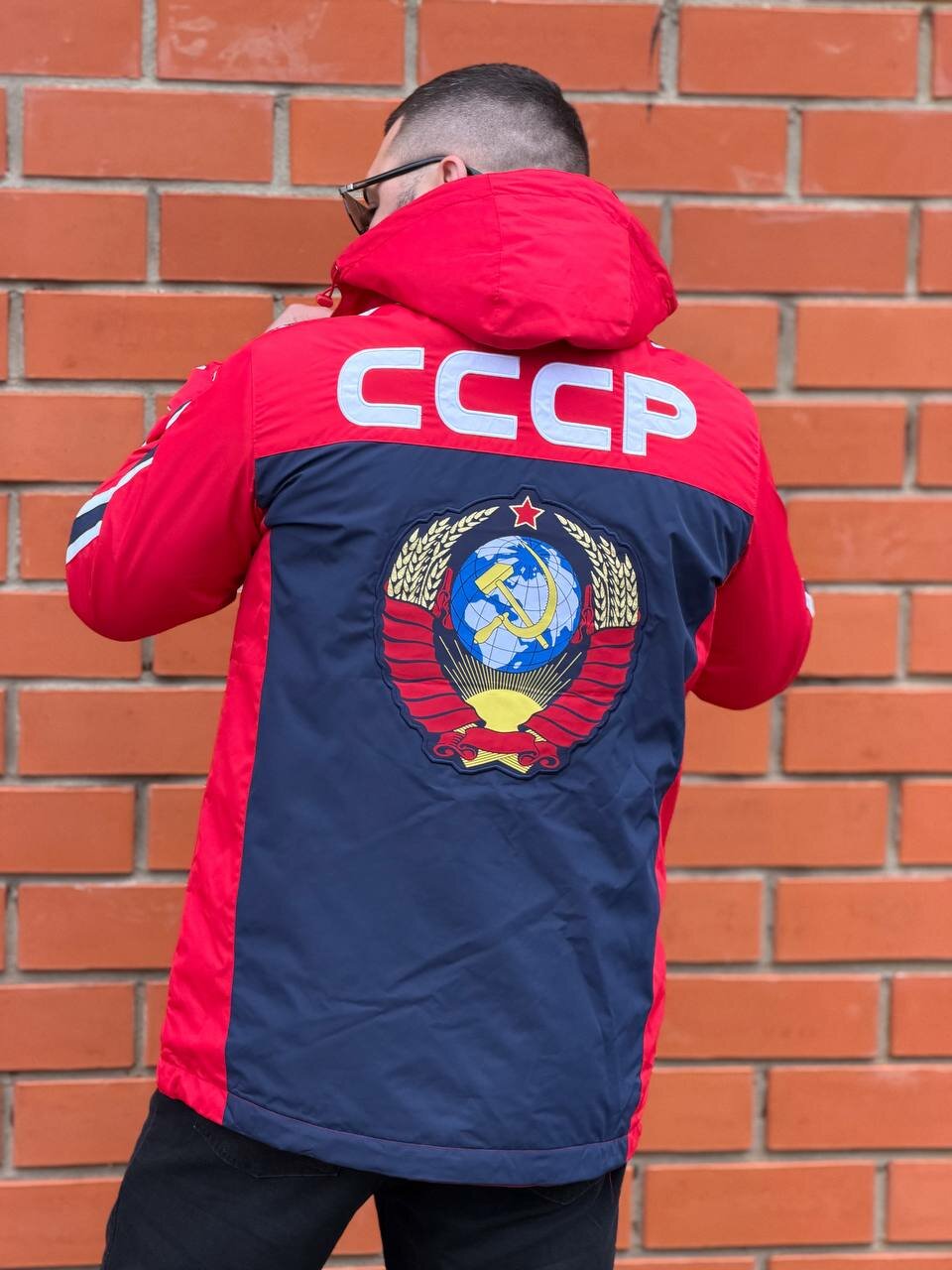 Куртка сноубордическая  Осень-зима 2026, размер XL, синий/красный — фото 1
