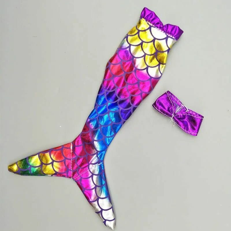 Фиолетовый бюстгальтер платье с хвостом русалки для кукол барби