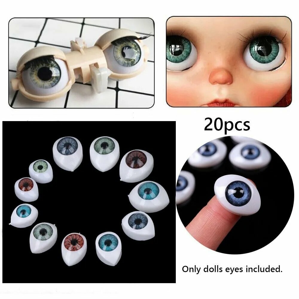20pcs Глаза безопасности куклы