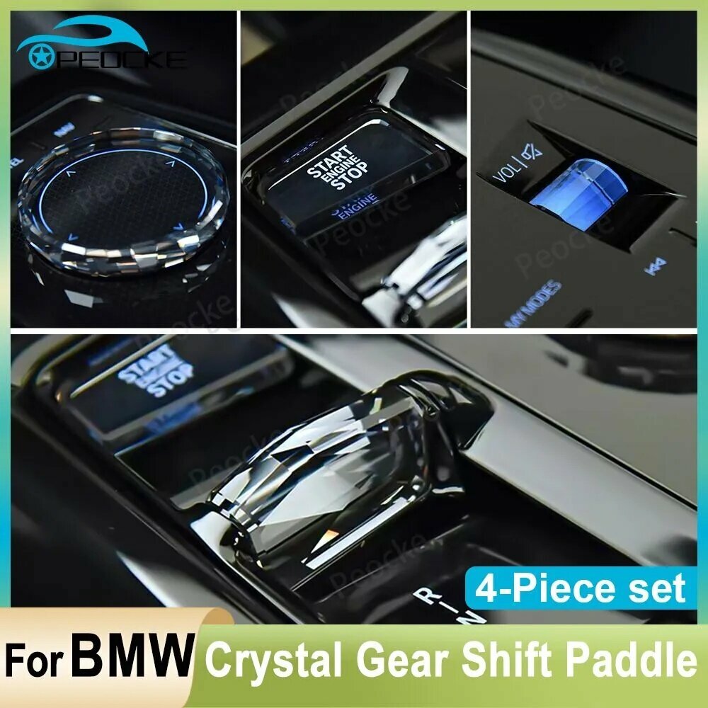 Ручка рычага переключения передач , для BMW G60 G61 G68 G70 M5 G90 iX i20 X3 G45 G48, Хрустальная рукоятка переключения передач