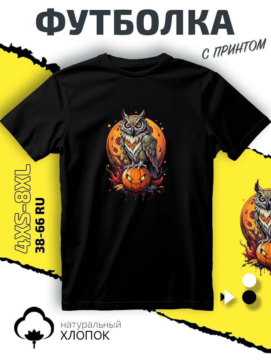 Футболка Сова Хэллоуин Хранитель ночи
