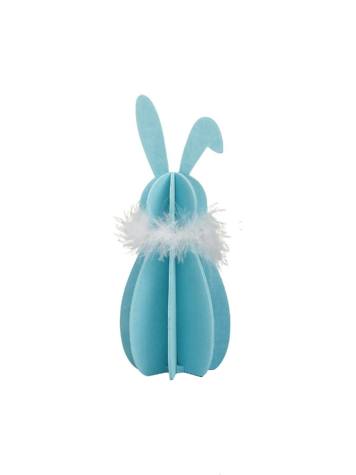 Пасхальные Кролики Украшения DIY 3D Пасхальные Кролики Деревянные Поделки Набор Настольный Орнамент Незаконченные Деревянные Кролики Ломтики Набор