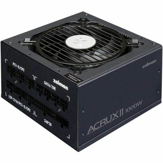 Блок питания Zalman ACRUX II, 1000W, 80+ Platinum, ATX3.1 (ZM1000-ARX2)