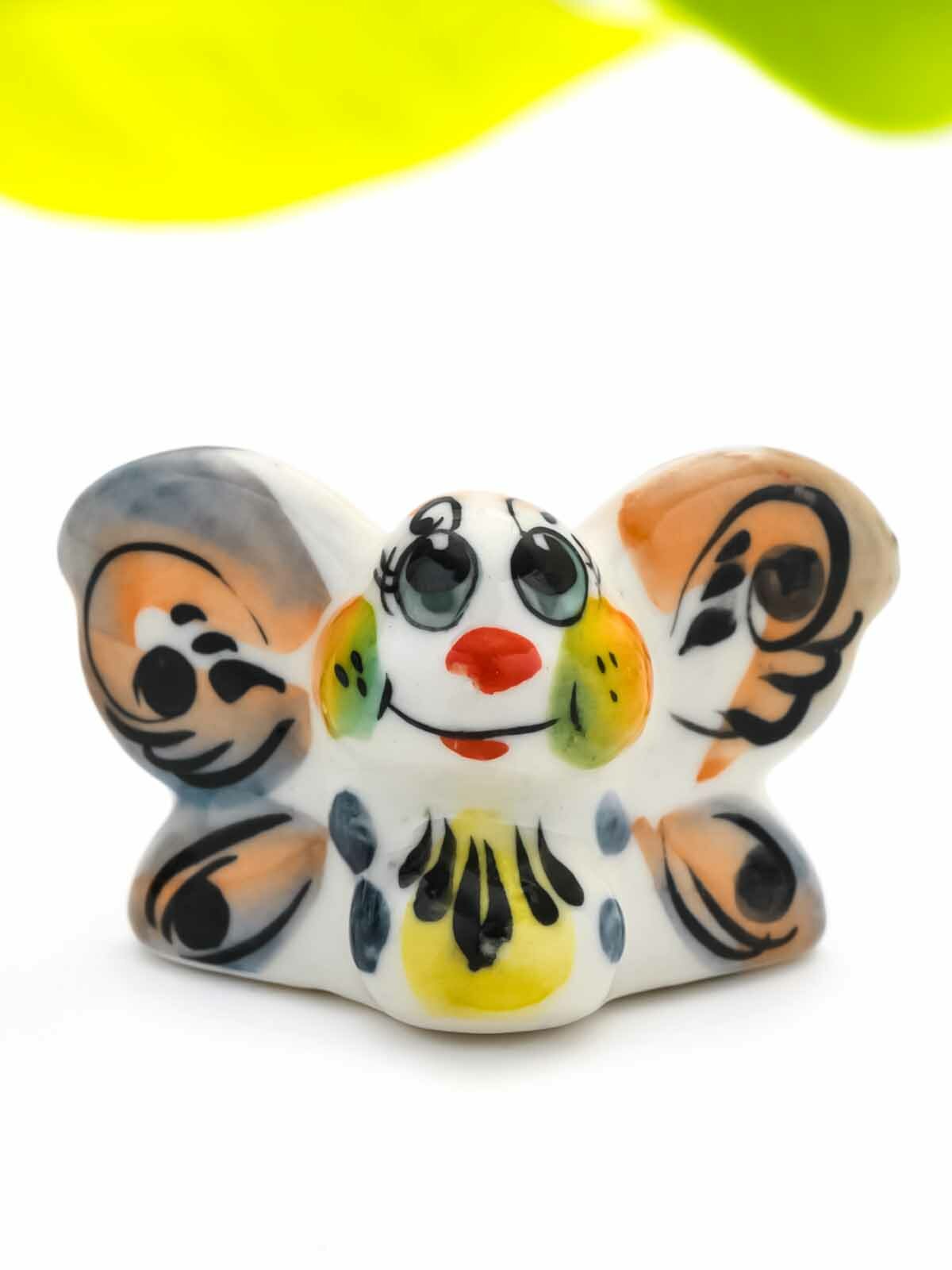 Фигурка коллекционная - Бабочка, Гжель, Фарфор, 3,5 см