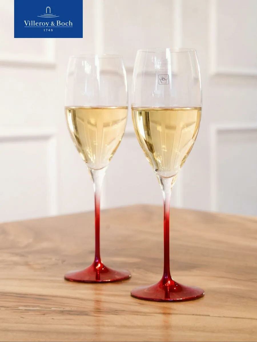 Набор бокалов для вина 400 мл, 2 шт, Allegorie Premium Rosewood, Villeroy & Boch, Хрустальное стекло