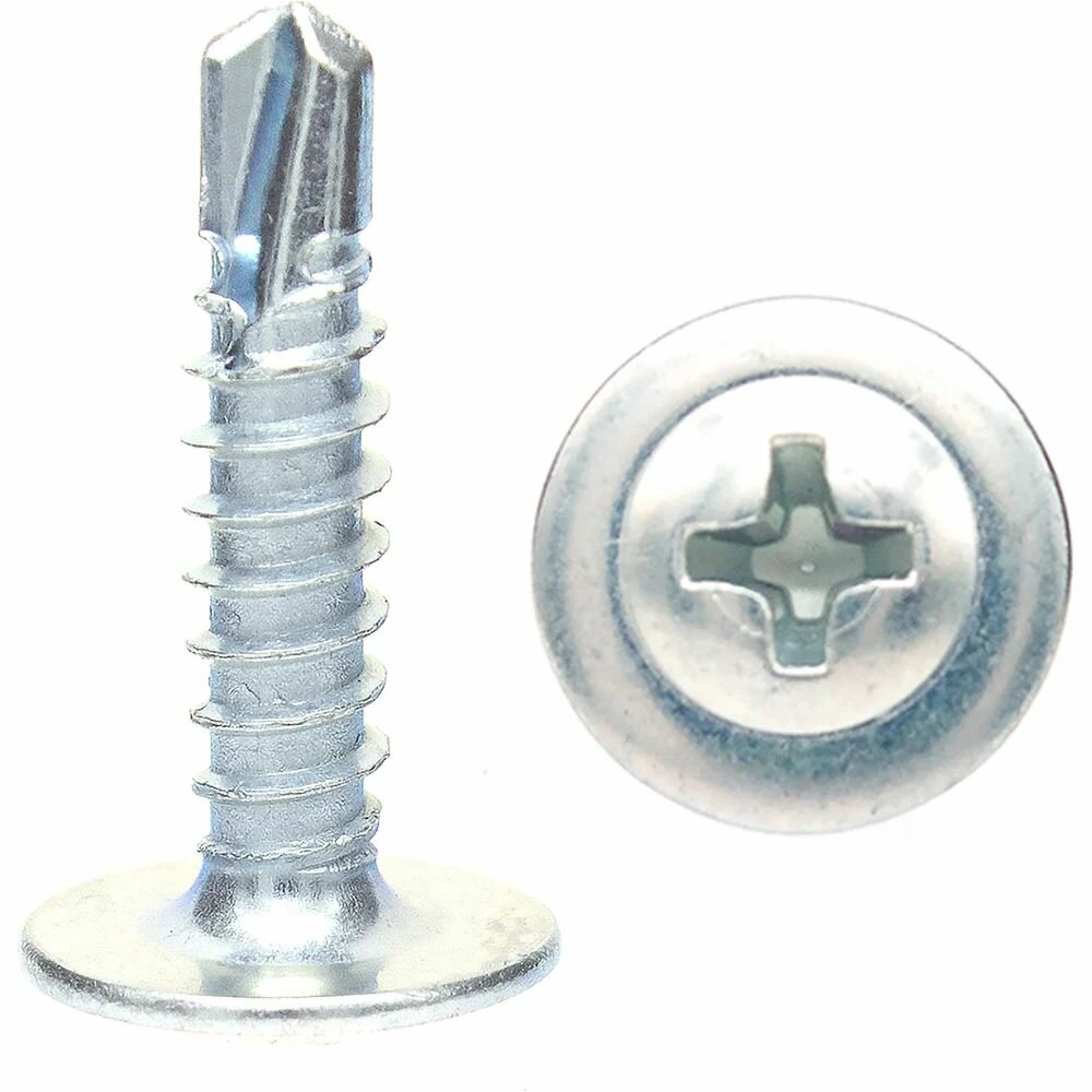 Саморез с прессшайбой BOWT сверло, 4,2x19, 100 шт. P02358