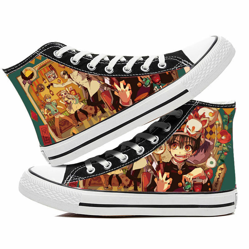 Туалетные кеды Hanako-kun с полным принтом, дышащие уличные 3D-кеды.