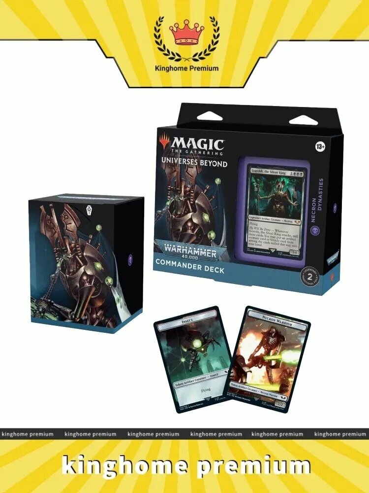 Magic: The Gathering Universes Beyond: Warhammer 40,000 Commander Deck Necron Dynasties(Английский)