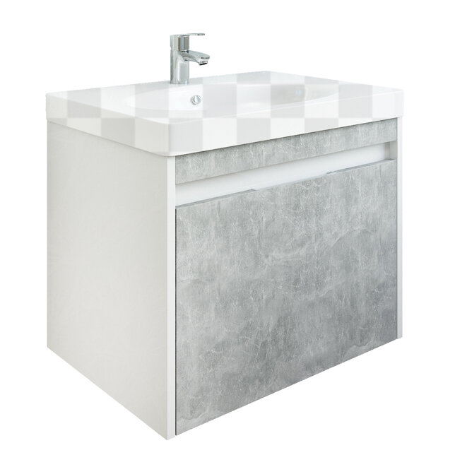 Тумба под раковину Sanflor Калипсо 60 белый/ателье светлый