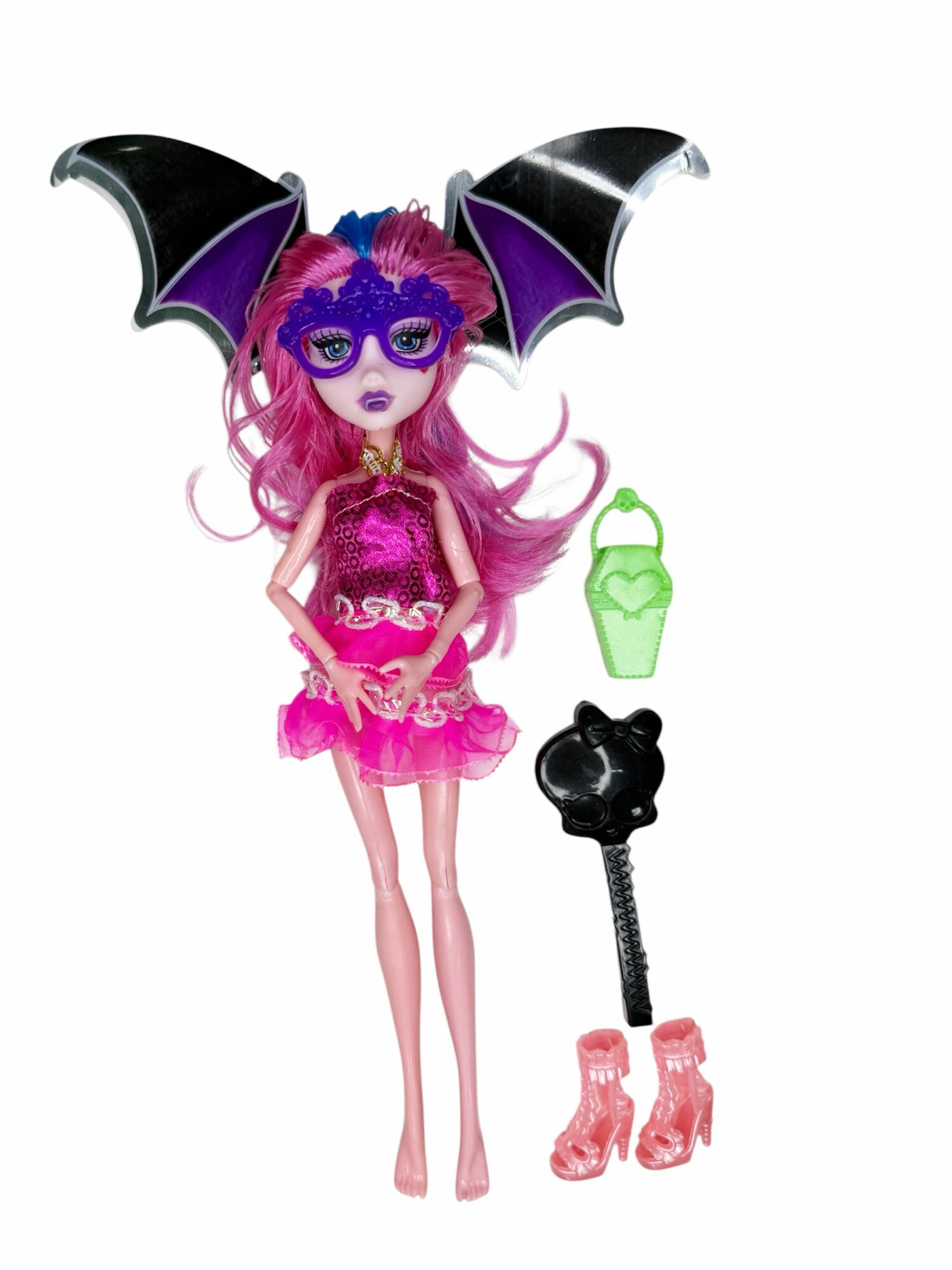 Кукла шарнирная дракула с крыльями монстер 28 см