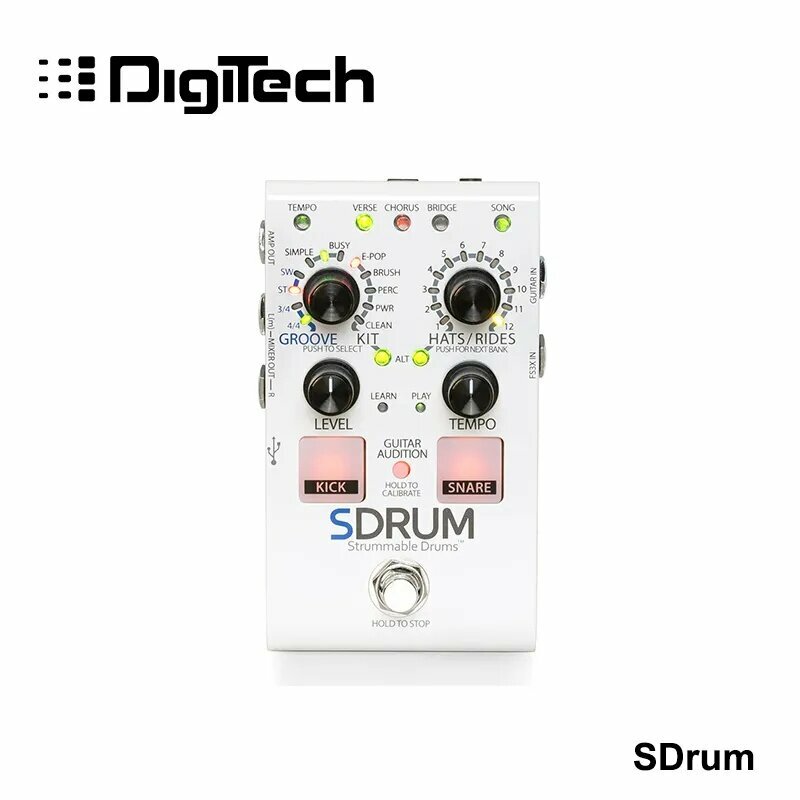 DigiTech SDrum Автоматическая педаль драм-машины, мультиэффект-процессор