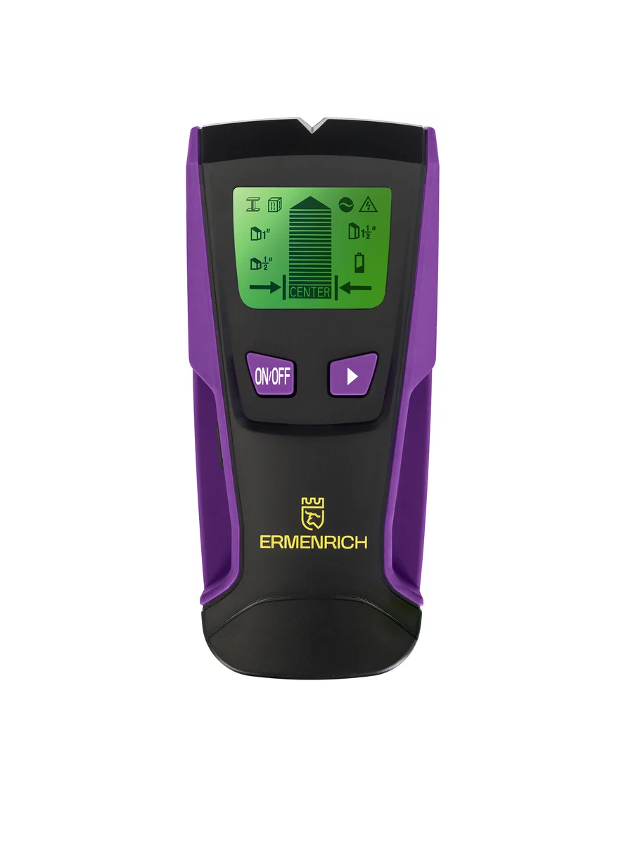 Детектор скрытой проводки Ermenrich 83835 Ping SM30, металлы, проводка, дерево