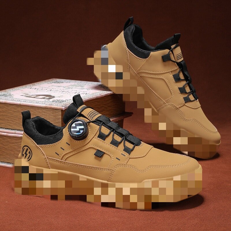 JYL Кроссовки Мужчины Весенняя Износостойкая Кожа/H081 Khaki