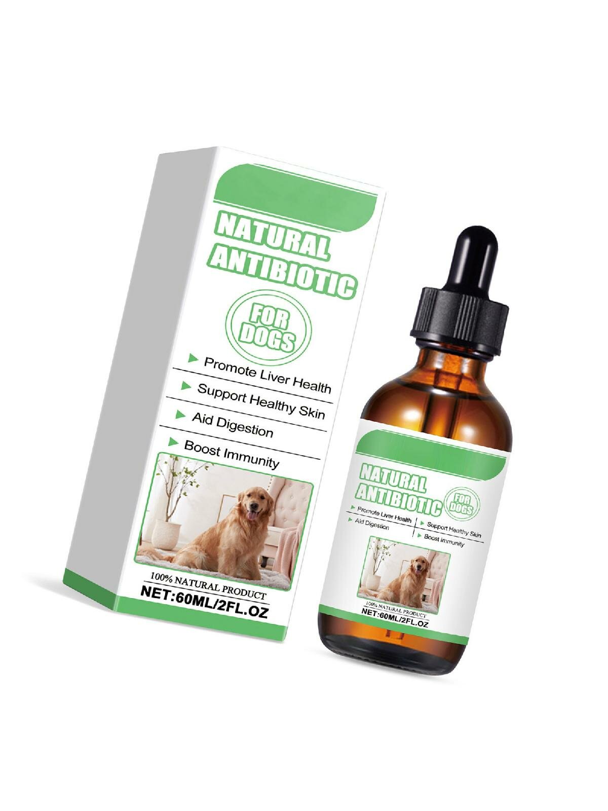 60 мл добавки для ухода за домашними животными, улучшающей плохой аппетит, улучшающая пищеварение Формула