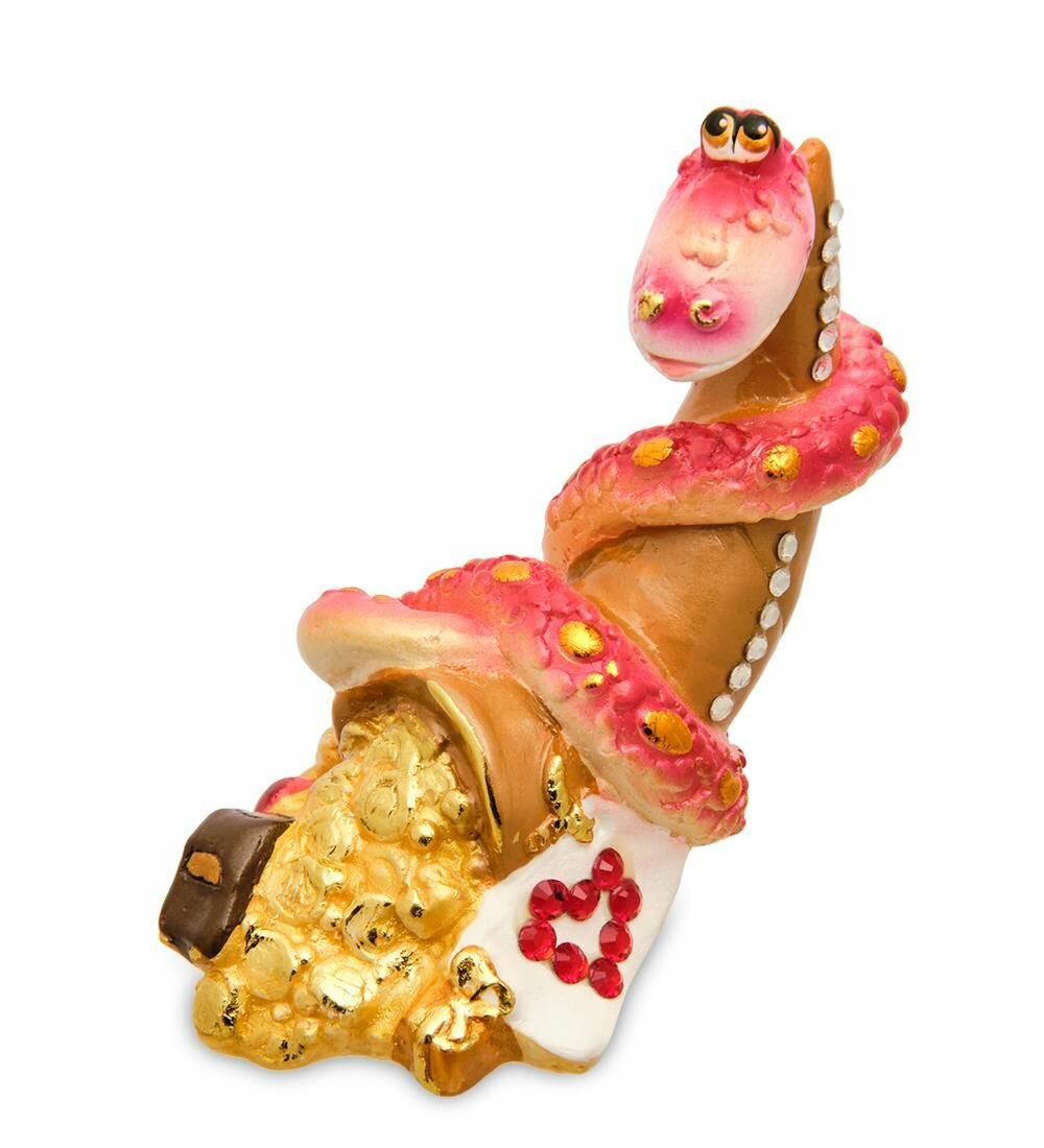 Фигурка гипсовая Змея-Изобилие, эксклюзив GYP-16/3-C Народные промыслы Гипс