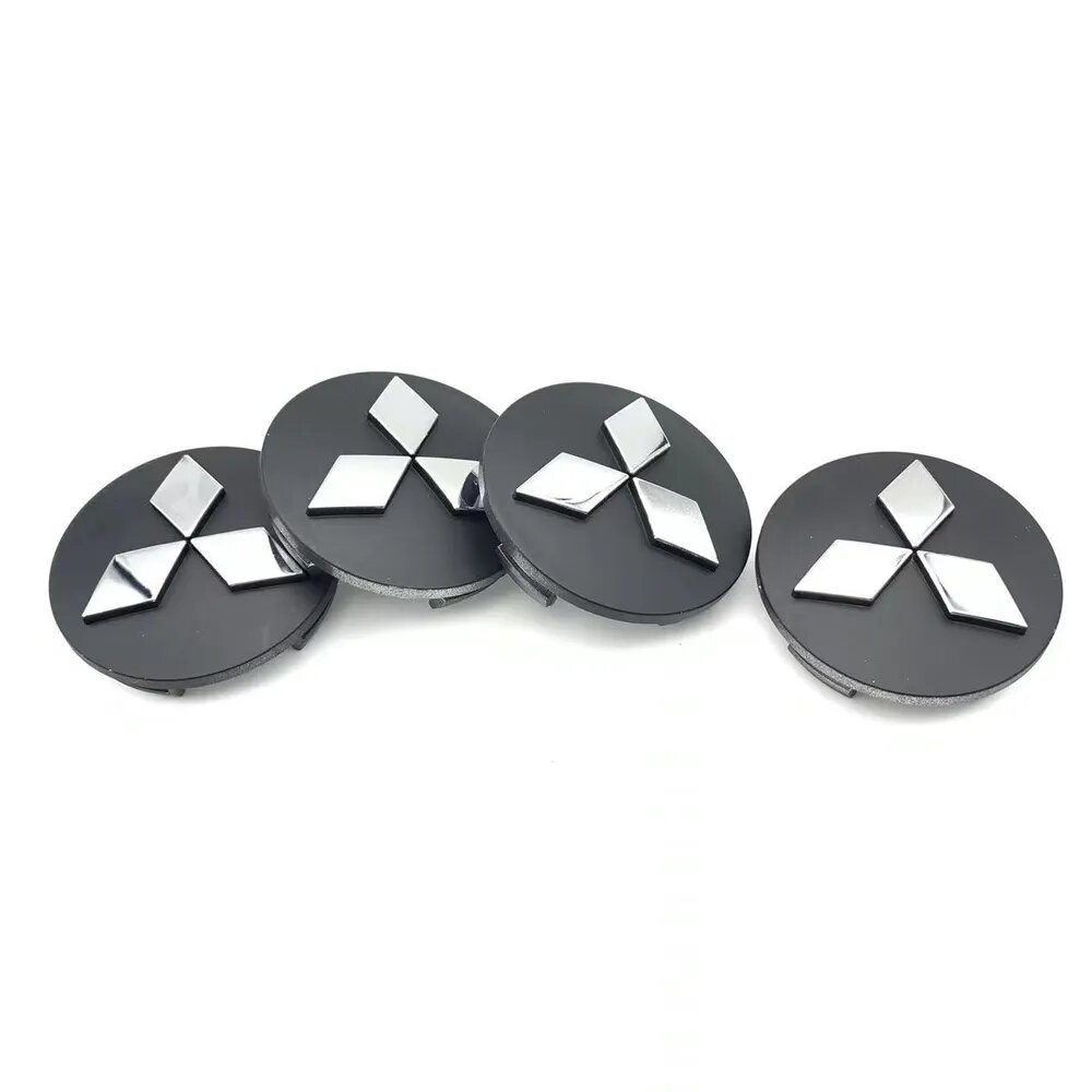 Колпачки заглушки на литые диски Mitsubishi/Митсубиси 60/54/10 мм, комплект 4 шт. диск Mitsubishi влезут. XW0610-8