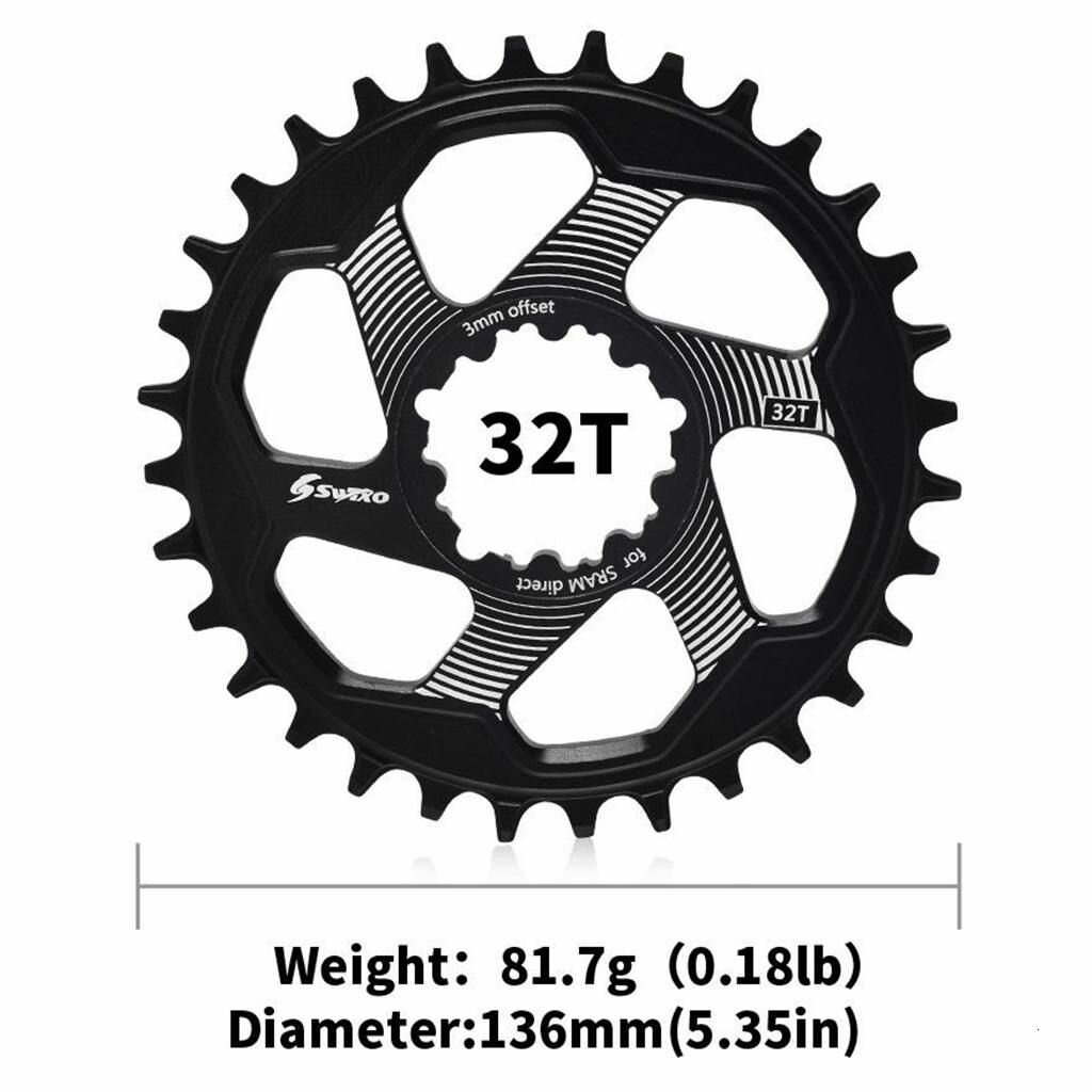 Велосипедная система шатунов CNC для горного велосипеда 30t-38t, 32T
