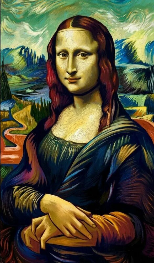 Алмазная Мозаика "Мона Лиза" 40х50 См Алмазная Вышивка / Картина Стразами Подарков / Украшения