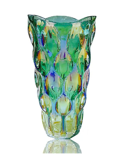 HAQI Тяжелая сверкающая стеклянная ваза в богемном стиле, для цветов, домашнего декора, кухни, офиса, свадьбы