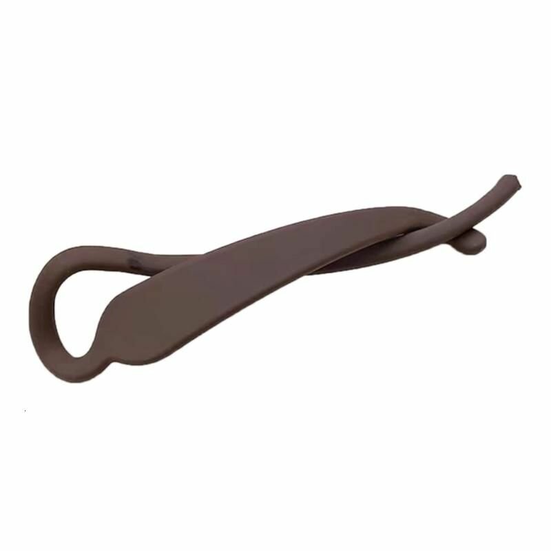 Гладкие заколки-бананки с противоскользящим захватом для женщин и девушек, аксессуары для укладки высокого хвоста, Кофе