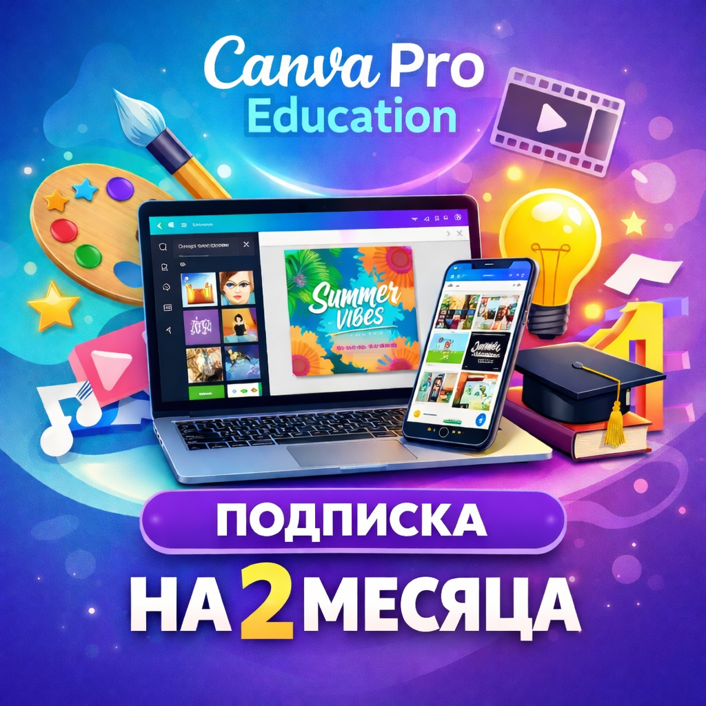 Canva Pro подписка 2 месяца на Ваш аккаунт, гарантия на активацию