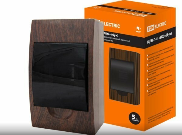 Бокс ЩРН-П-4 навесной Бук ЭКО IP40 TDM