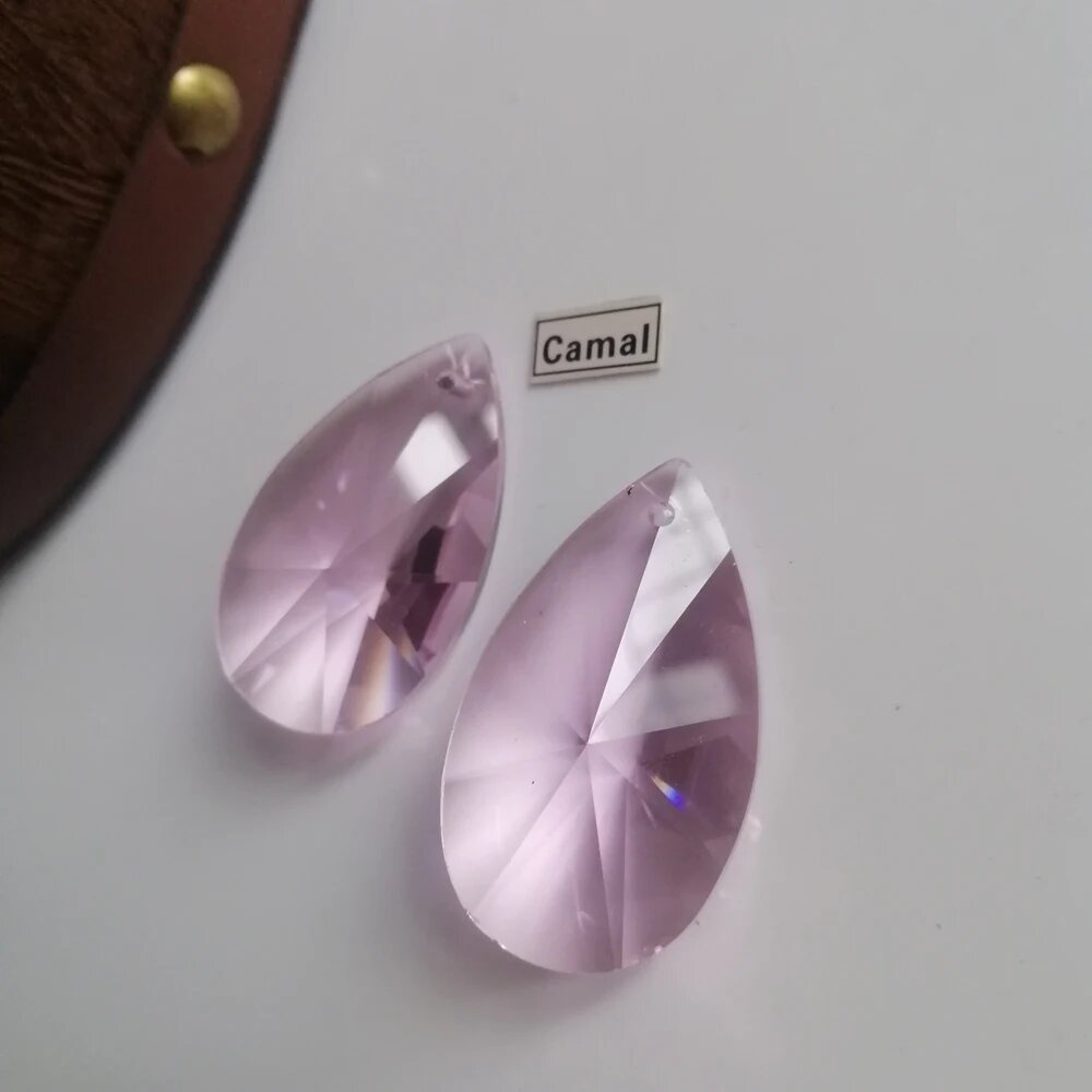 Хрустальные подвески Camal 2 шт. 38 мм Pink