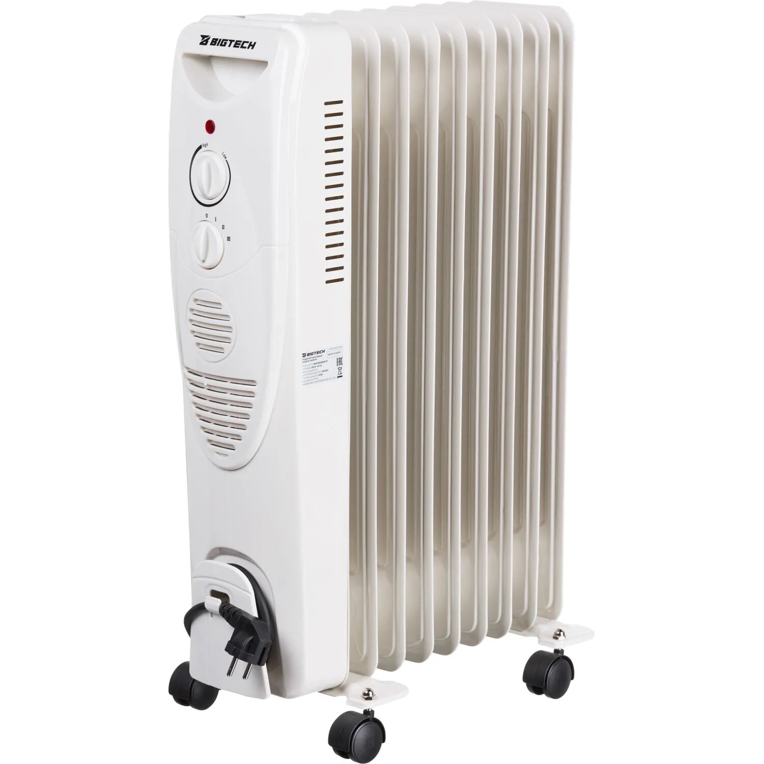 Радиатор масляный BigTech WBH001 (9 секций)