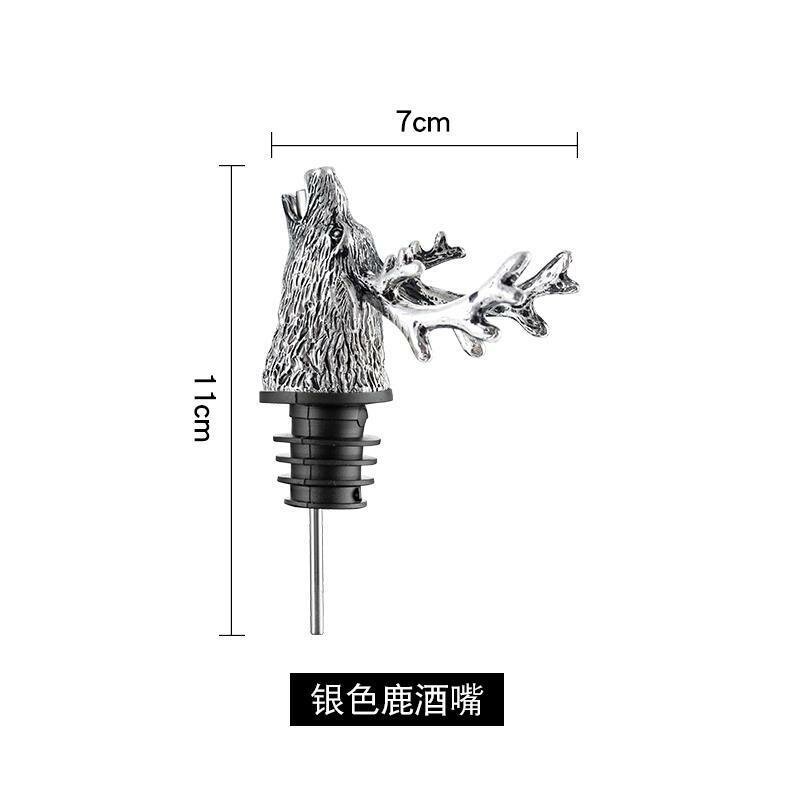 Винный насос Jägermeister с оленьим рогом, барный насос для коктейлей, пробка для вина из цинкового сплава, насос для красного вина