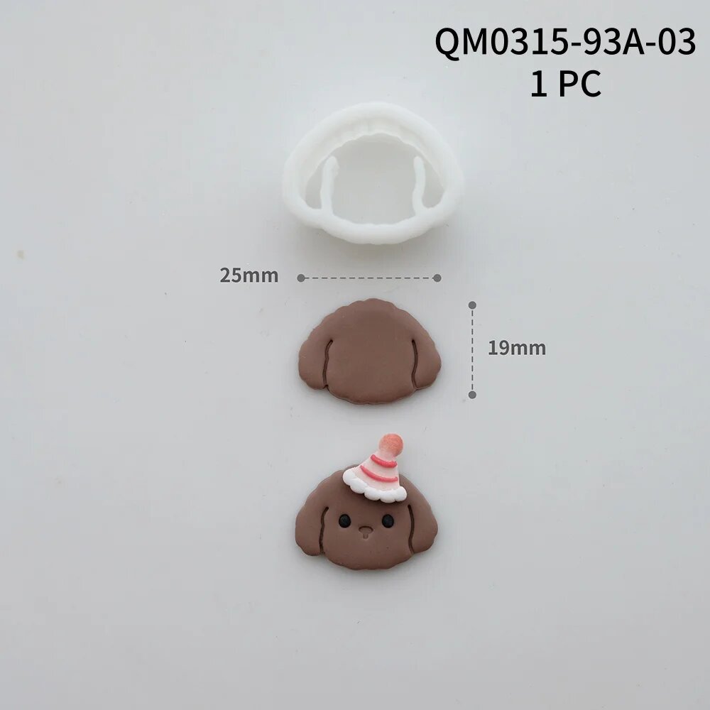 Формы для серьг из полимерной глины PLA Коричневый, QM0315-93A-03