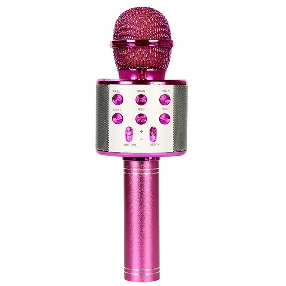 Ручной беспроводной караоке USB-динамик с микрофоном и функцией изменения голоса для музыкального плеера и записи пения KTV