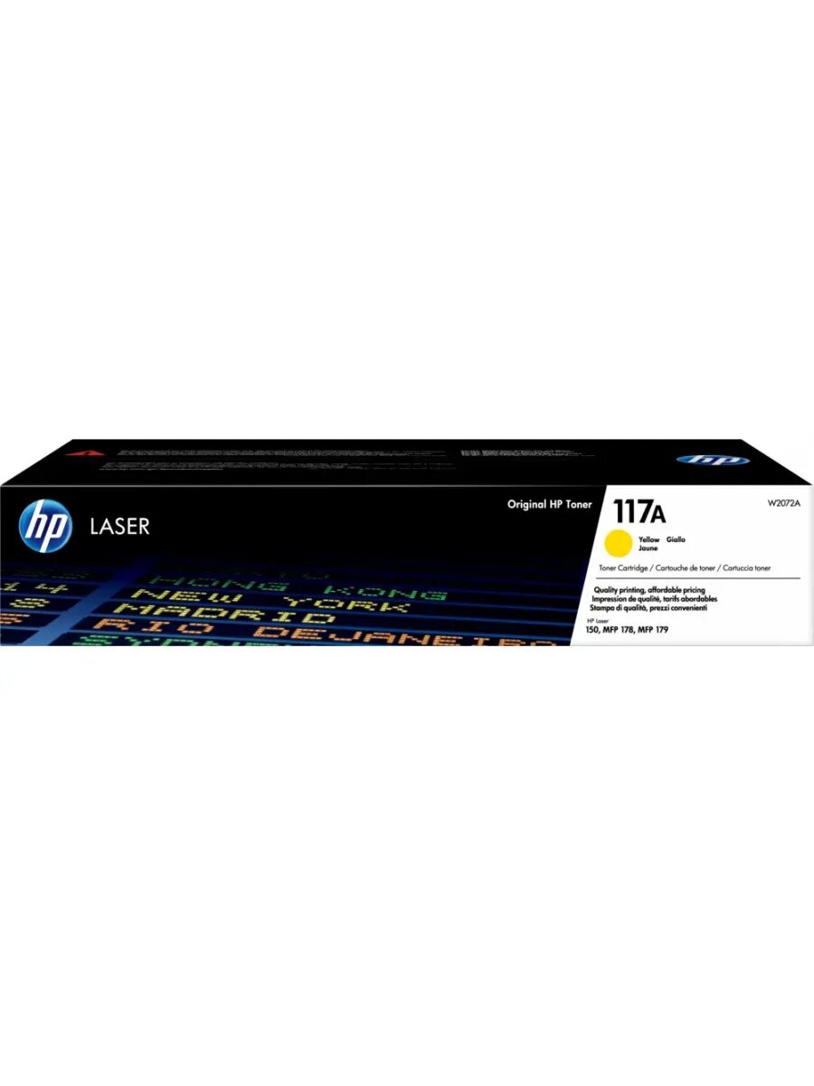 Лазерный картридж HP 117A (W2072A) жёлтого цвета, для HP LaserJet 150/178/179