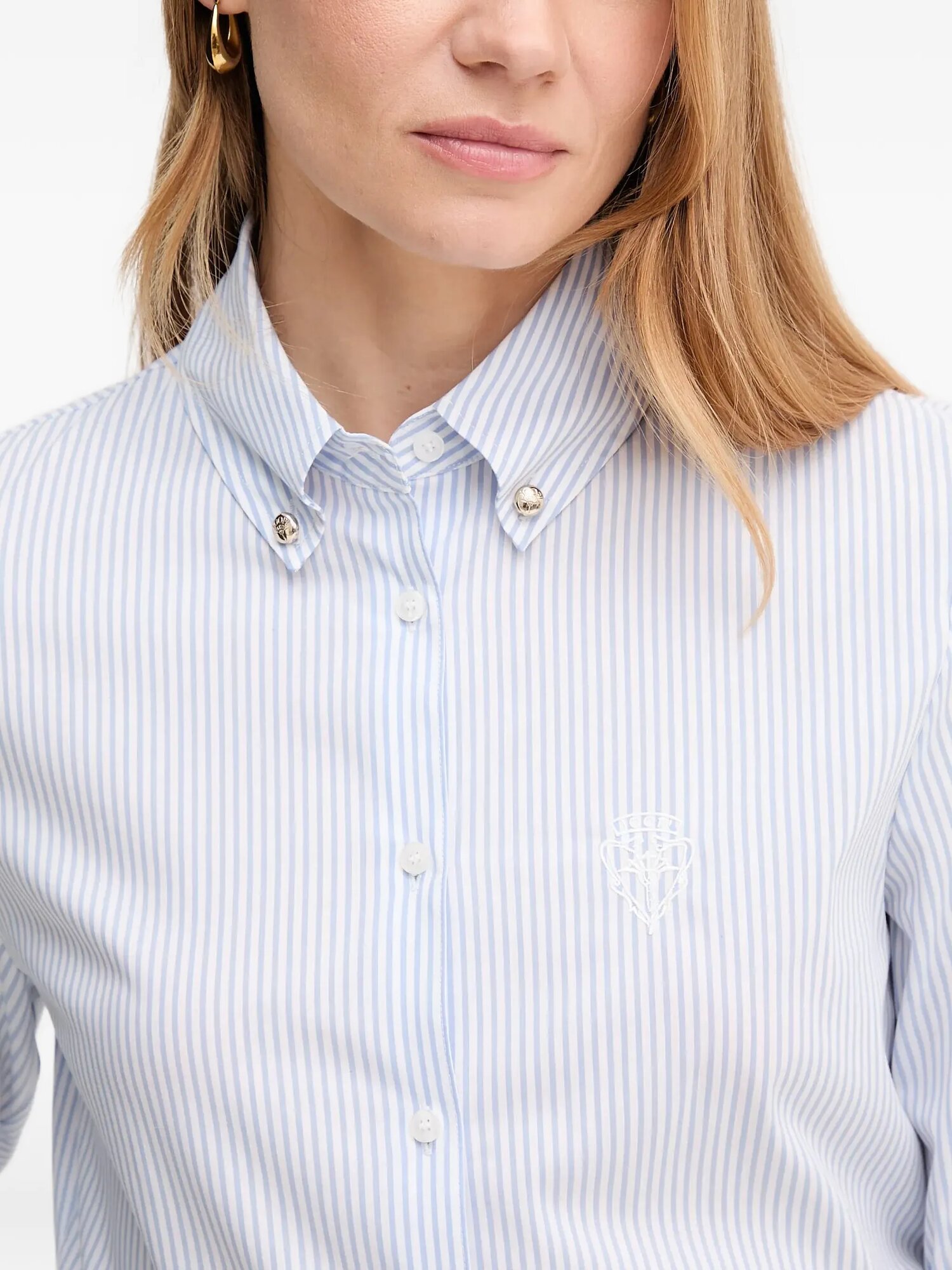 Рубашка JOOP! Striped shirt, размер 46, бежевый/белый — фото 1