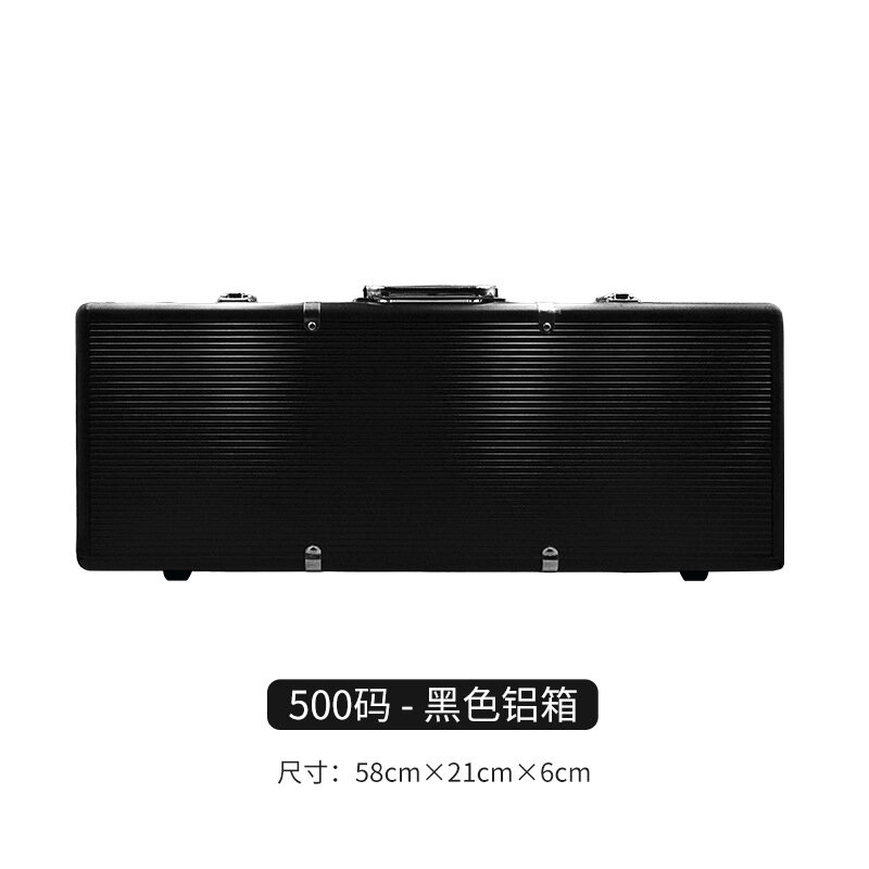 Специальный портативный кейс для покера Texas Hold'em, черный и серебристый алюминиевый бокс, 200, 300, 500, коробка для хранения