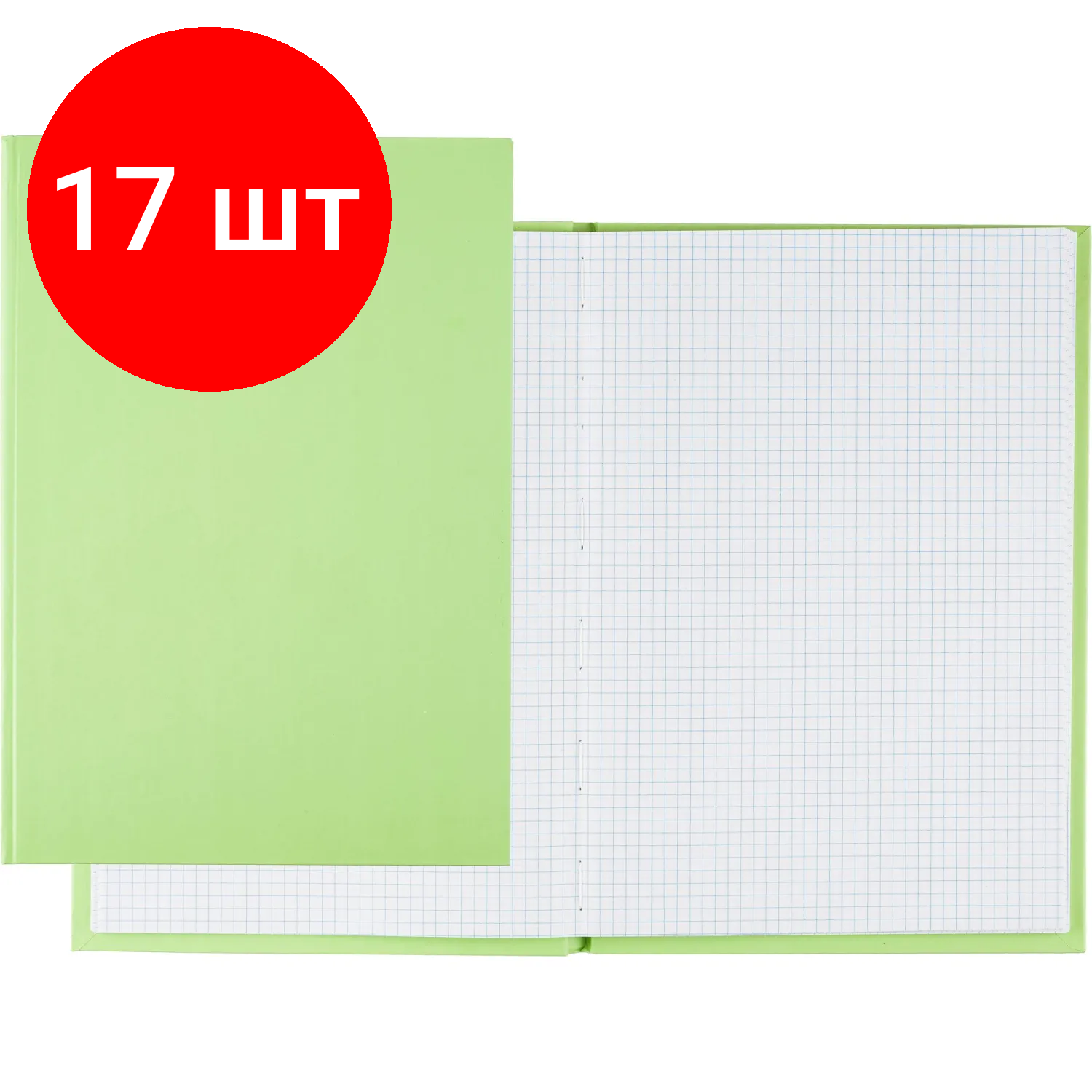Комплект 17 штук, Книга учета 96 листов А4 кл насш бл офс Attache Bright Сolours(об-карт)лайм