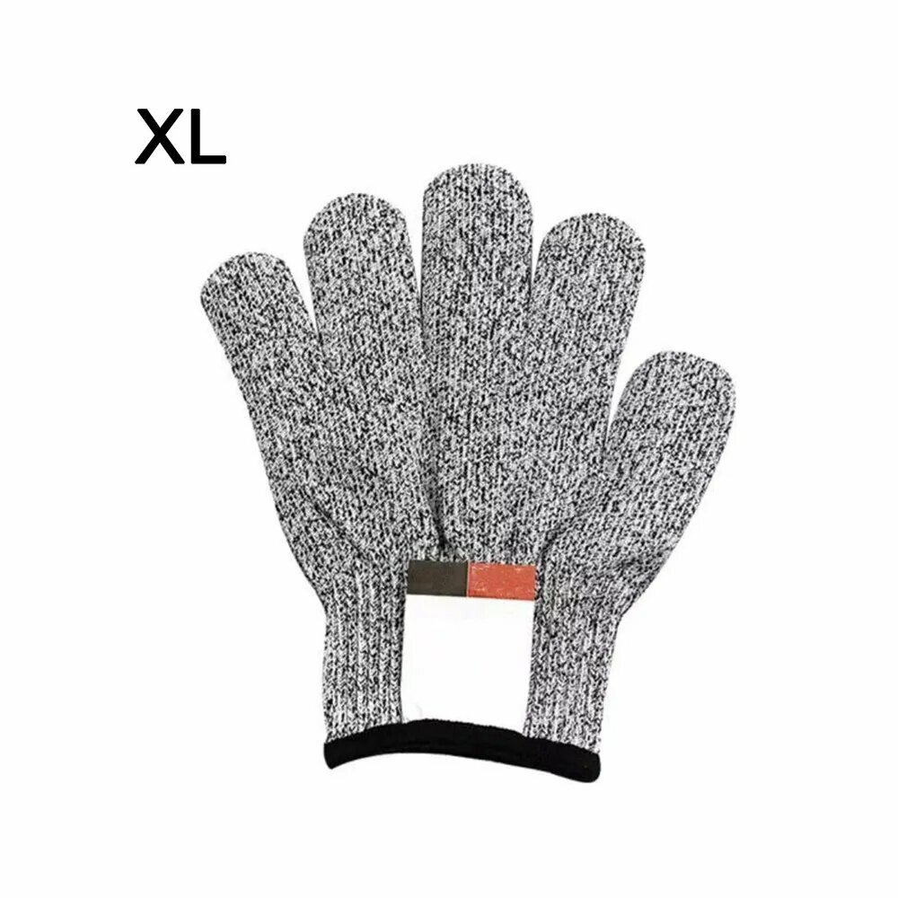 Защитные перчатки XL 26 см, 13 игл, серые, 5-й уровень защиты от порезов, для кухни, разделки мяса и рыбалки (одна штука